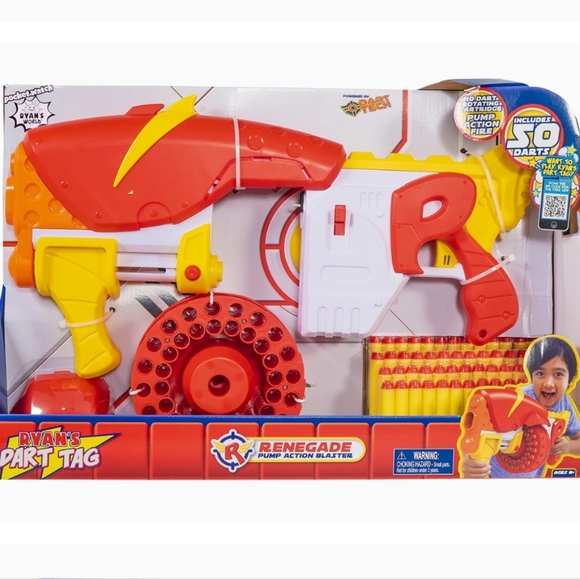 Ryan's World | Toys | Ryans World Dart Tag Renegade Pump Action Blaster ...